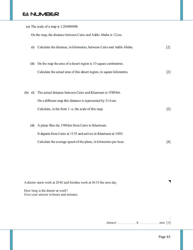 Igcse 0580 math extended:NUMBER | PDF | Education
