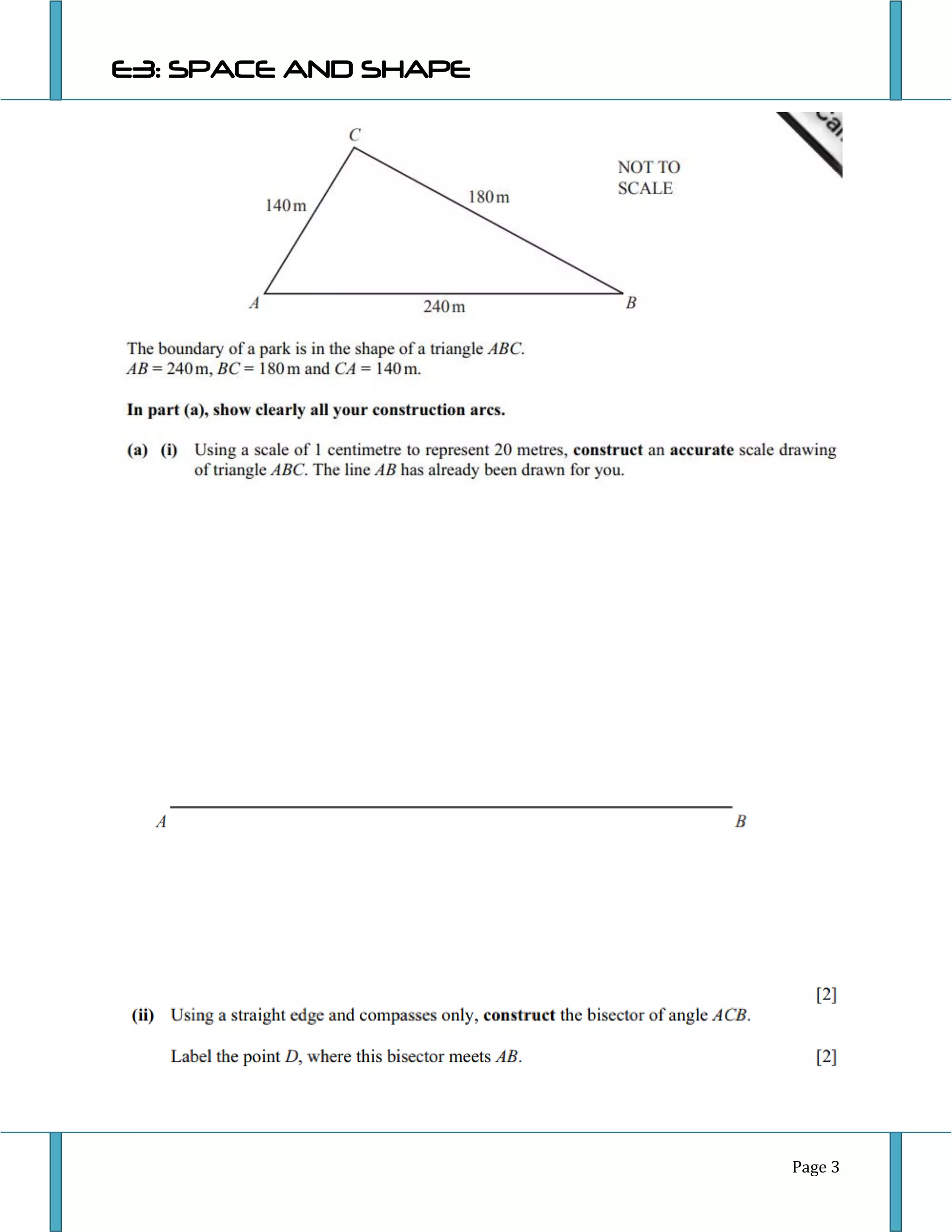 Igcse 0580 math extended: SPACE AND SHAPE | PDF