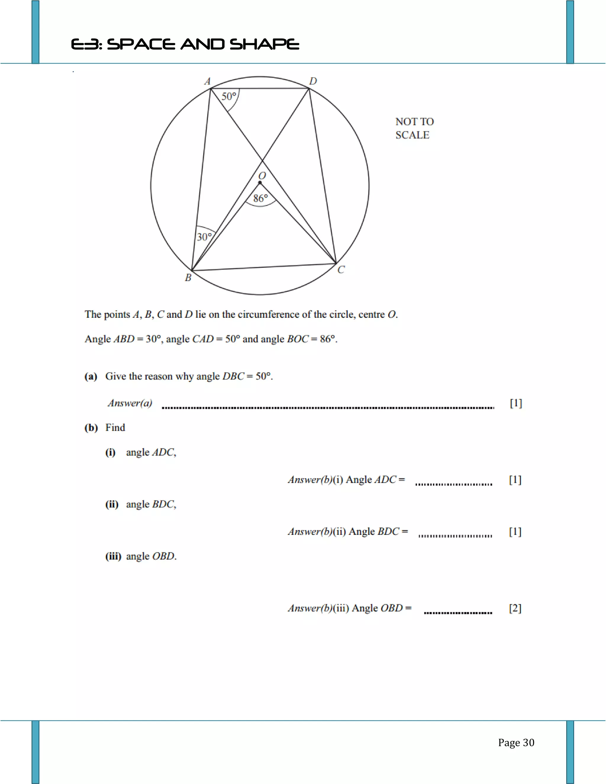Igcse 0580 math extended: SPACE AND SHAPE | PDF