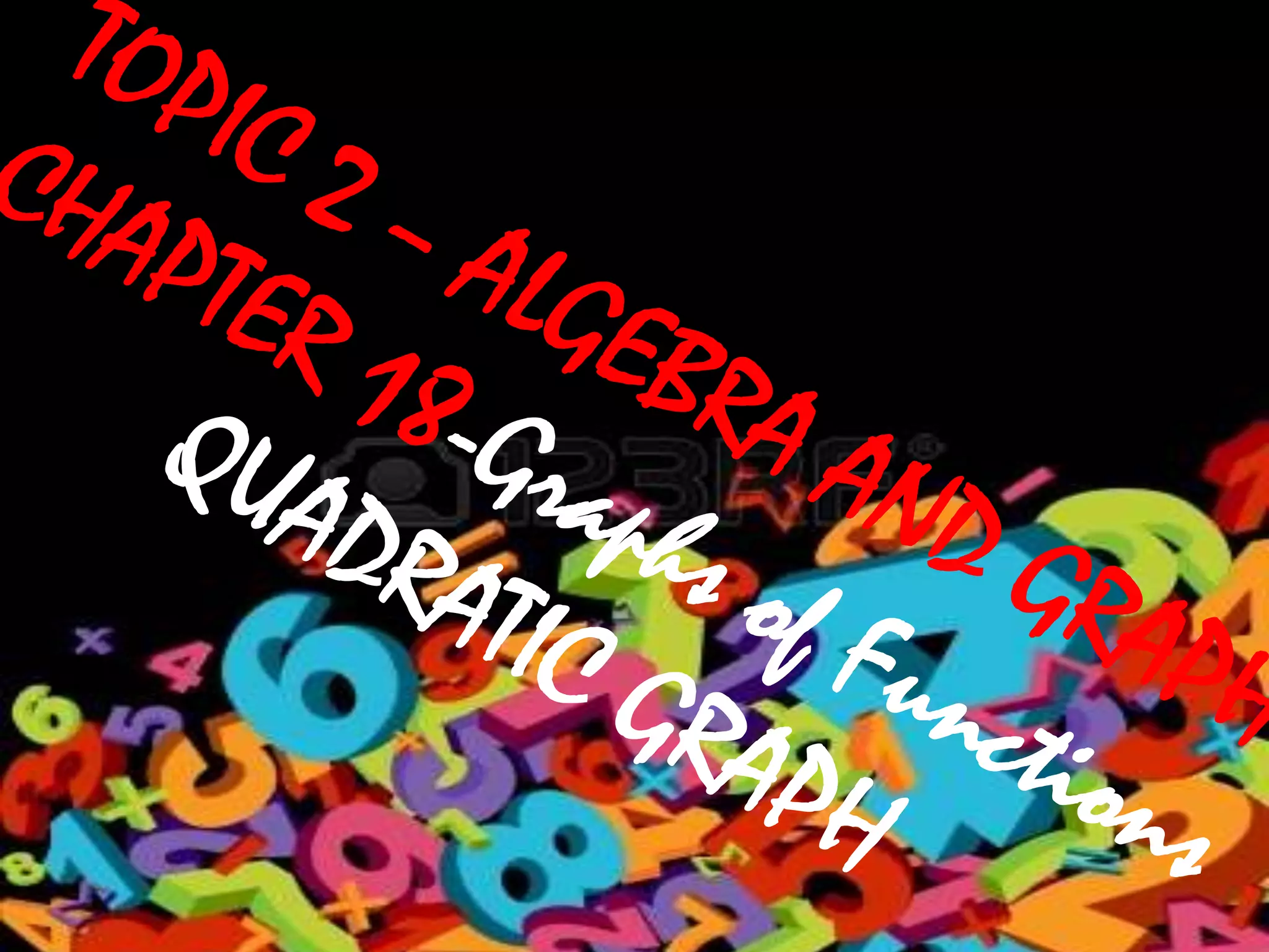 Igcse Maths Algebraic And Graph Graph Of Functions Quadratic Cubic Ppt