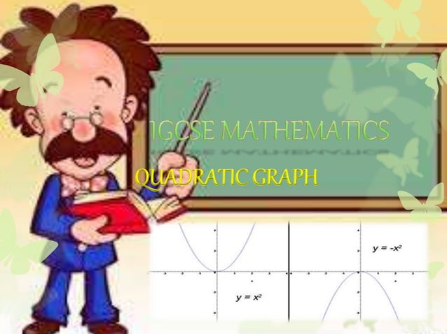 IGCSE MATHS - Algebraic and Graph - Graph of Functions (quadratic ...