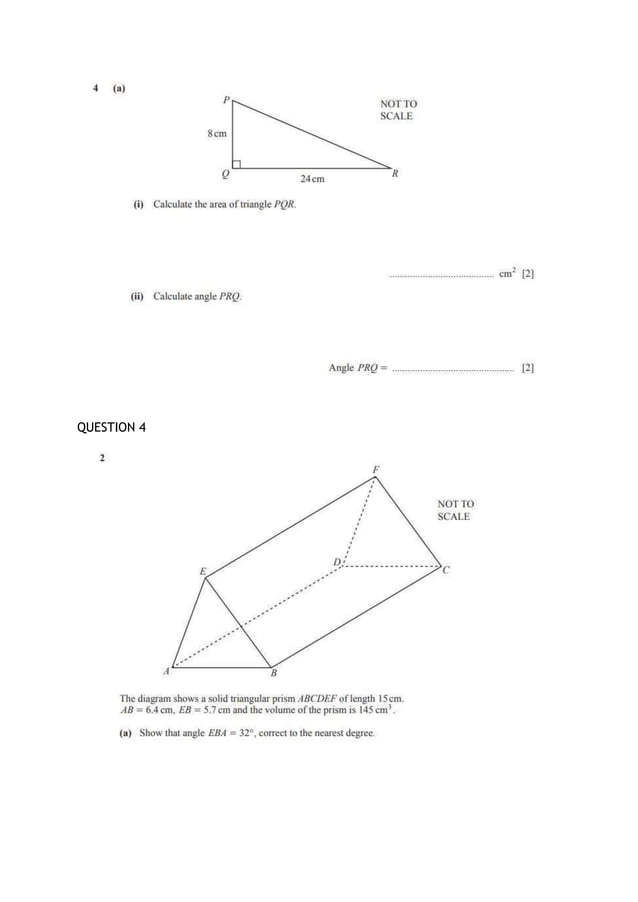 Igcse Maths Trigonometry Class Work Pdf Free Download