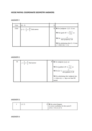 IGCSE MATHS COORDINATE GEOMETRY ANSWERS.pdf