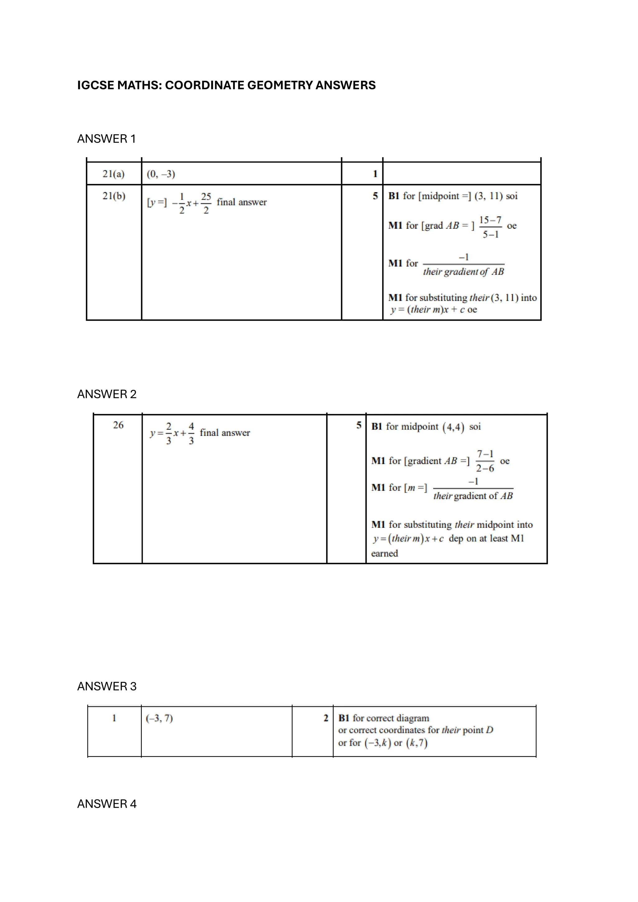 IGCSE MATHS COORDINATE GEOMETRY ANSWERS.pdf