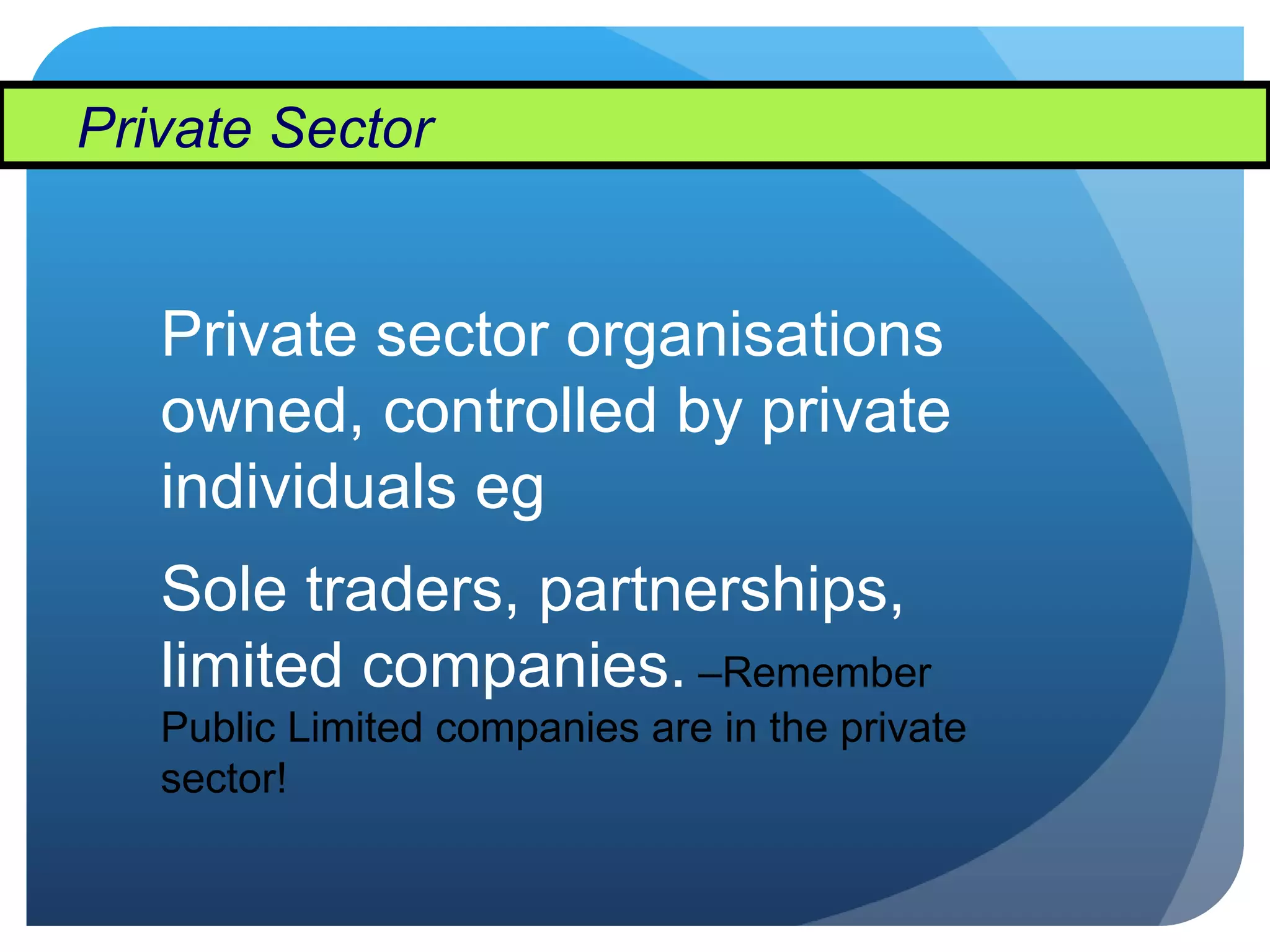 Igcse nationalised industries and privatisation | PPT