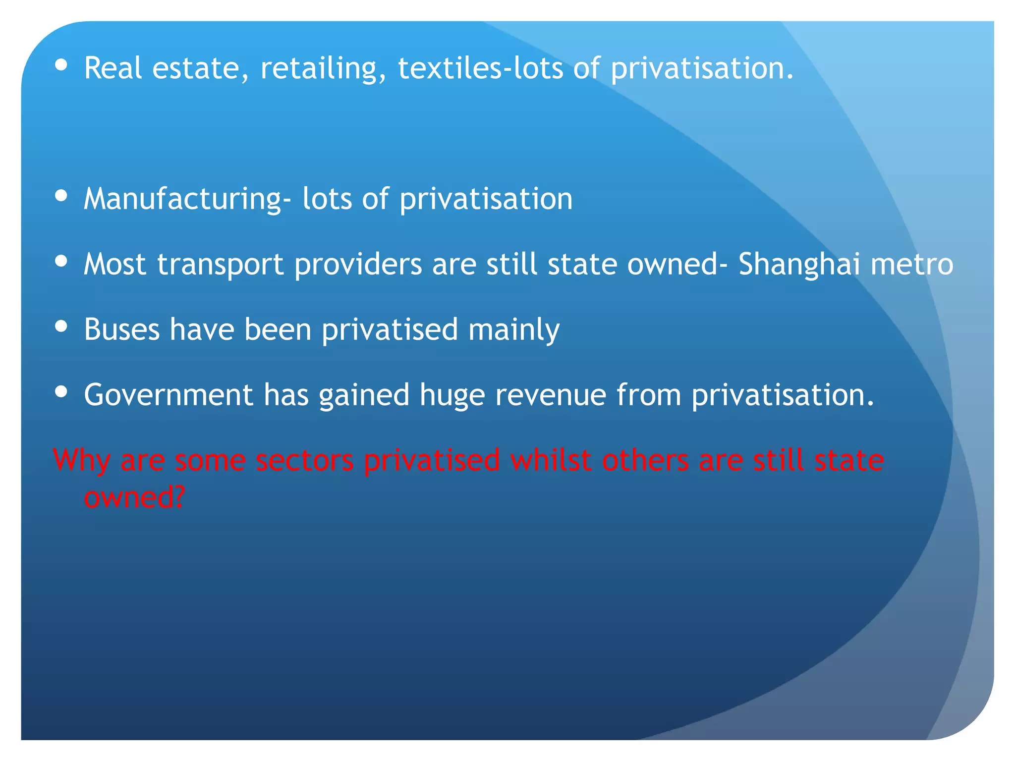 Igcse nationalised industries and privatisation | PPT