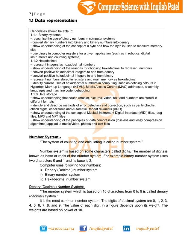 Igcse And O Level Computer Workbook For P1 By Inqilab Patel Pdf 7802