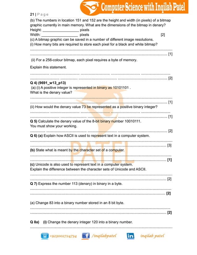 Igcse And O Level Computer Workbook For P1 By Inqilab Patel Pdf
