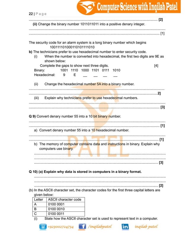 Igcse And O Level Computer Workbook For P1 By Inqilab Patel Pdf
