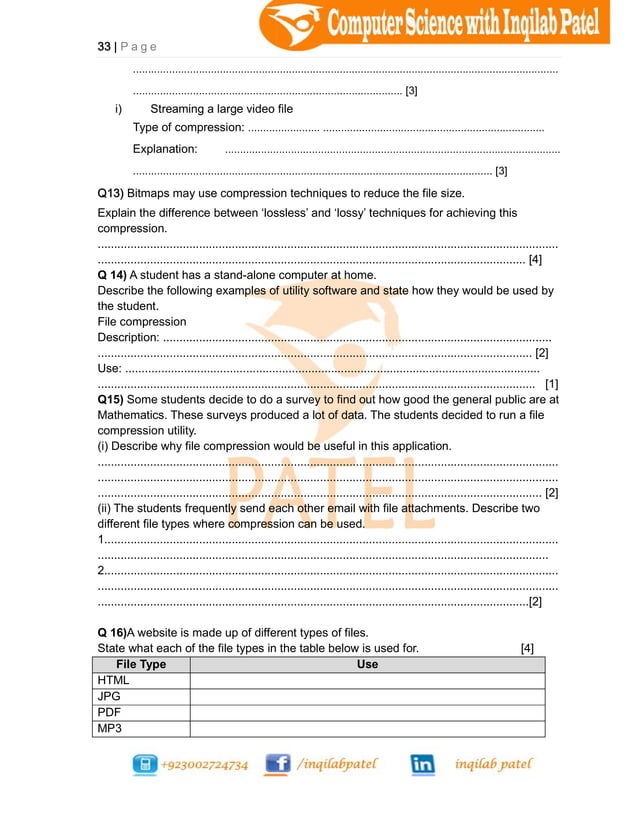 Igcse And O Level Computer Workbook For P1 By Inqilab Patel Pdf