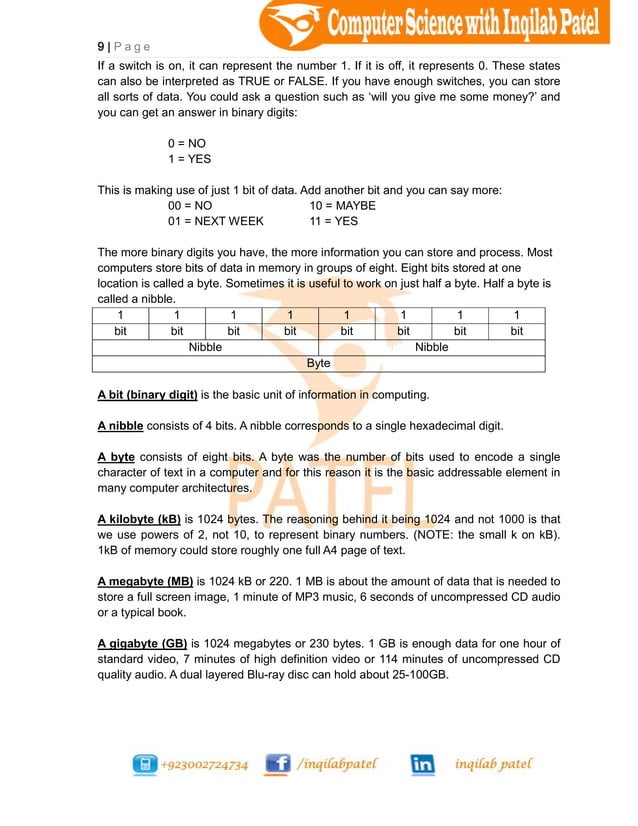 Igcse And O Level Computer Workbook For P1 By Inqilab Patel Pdf