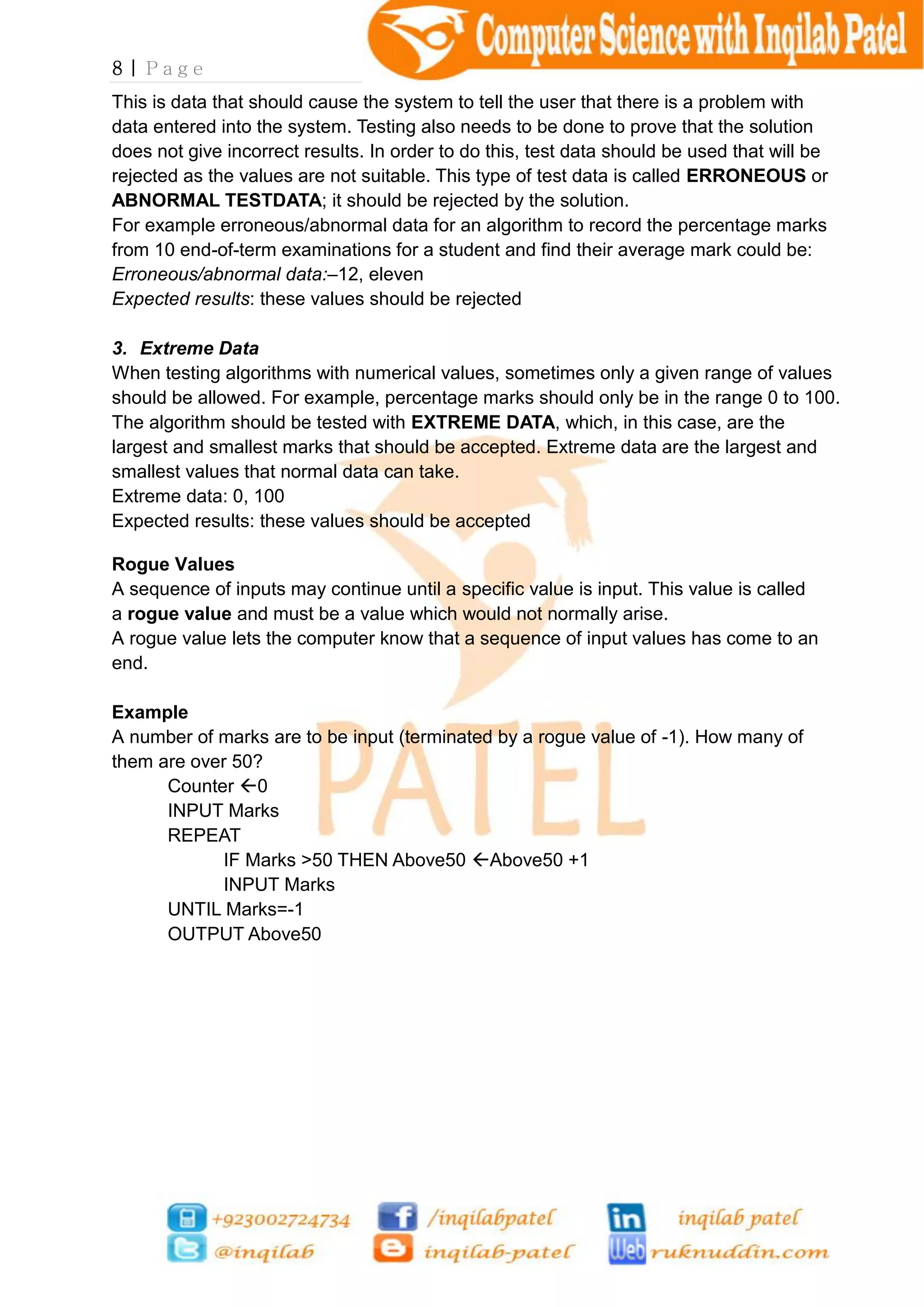 IGCSE & O Level Computer Workbook for P2 by Inqilab Patel | PDF | Programming Languages | Computing