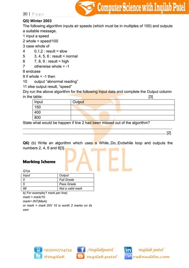 IGCSE & O Level Computer Workbook for P2 by Inqilab Patel | PDF | Programming Languages | Computing