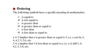IGCSE Ordering. The four operations.pptx