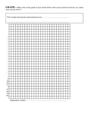 IGCSE planning an investigation student booklet | PDF