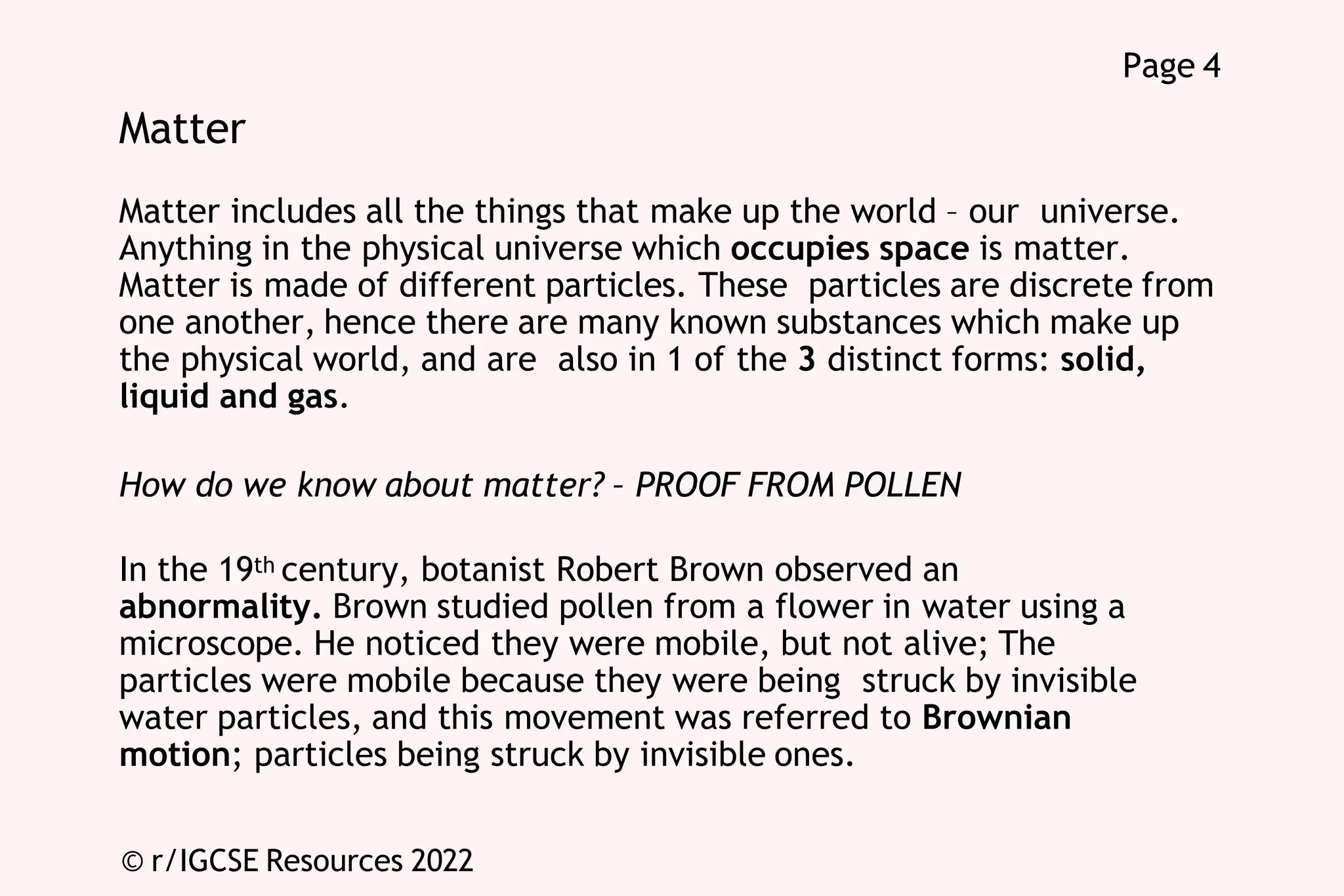 IGCSE Resources - Chemistry Flashcards - Chapter 1 (The States of ...