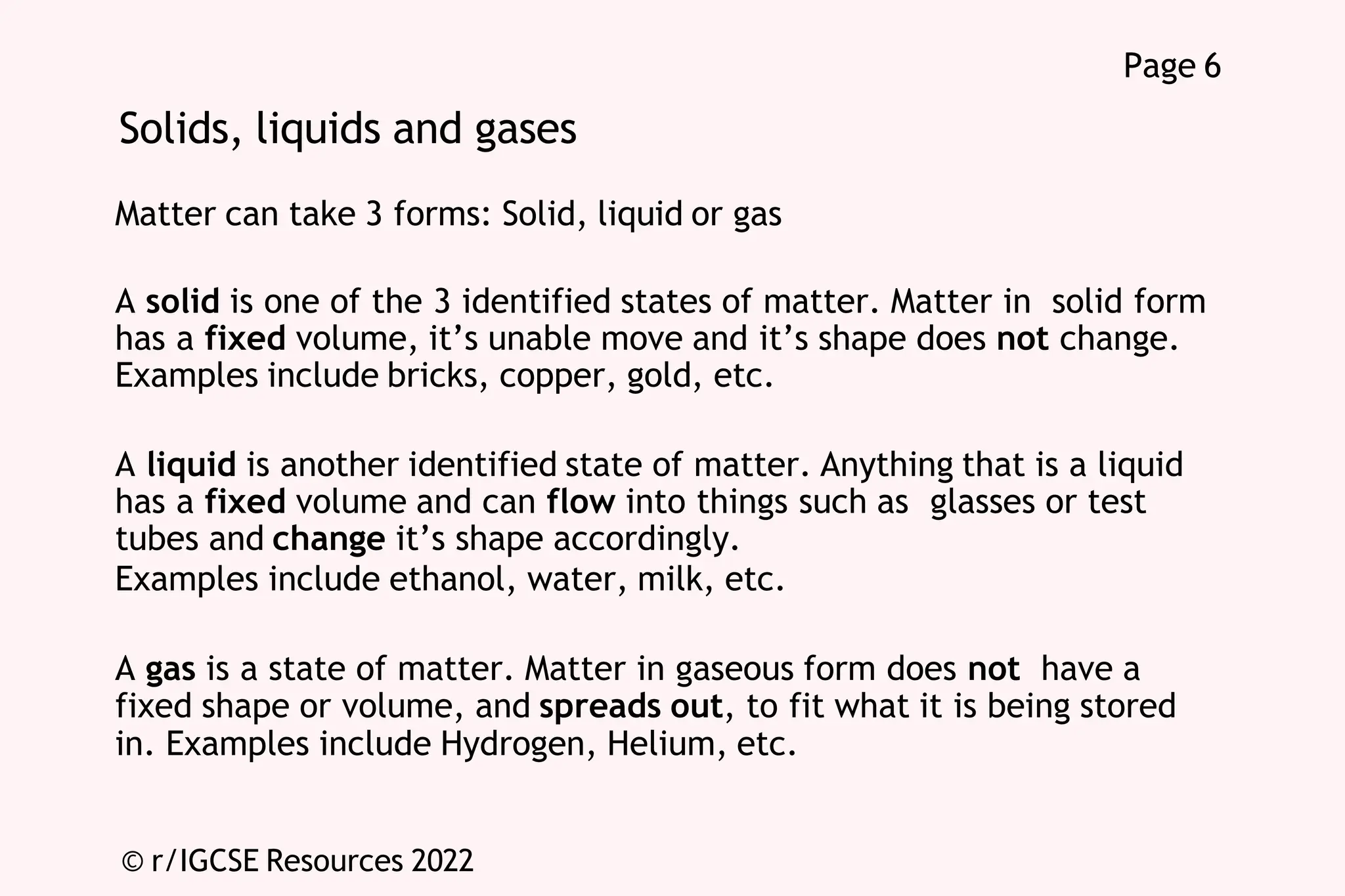 IGCSE Resources - Chemistry Flashcards - Chapter 1 (The States of ...