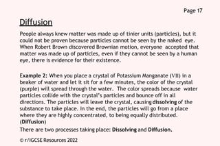 IGCSE Resources - Chemistry Flashcards - Chapter 1 (The States of ...