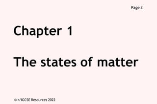 IGCSE Resources - Chemistry Flashcards - Chapter 1 (The States of ...