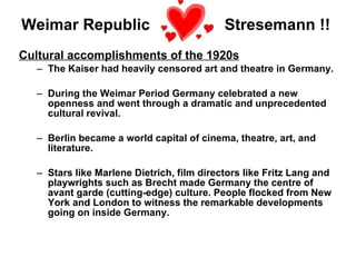 Weimar and Nazi Germany | PPT