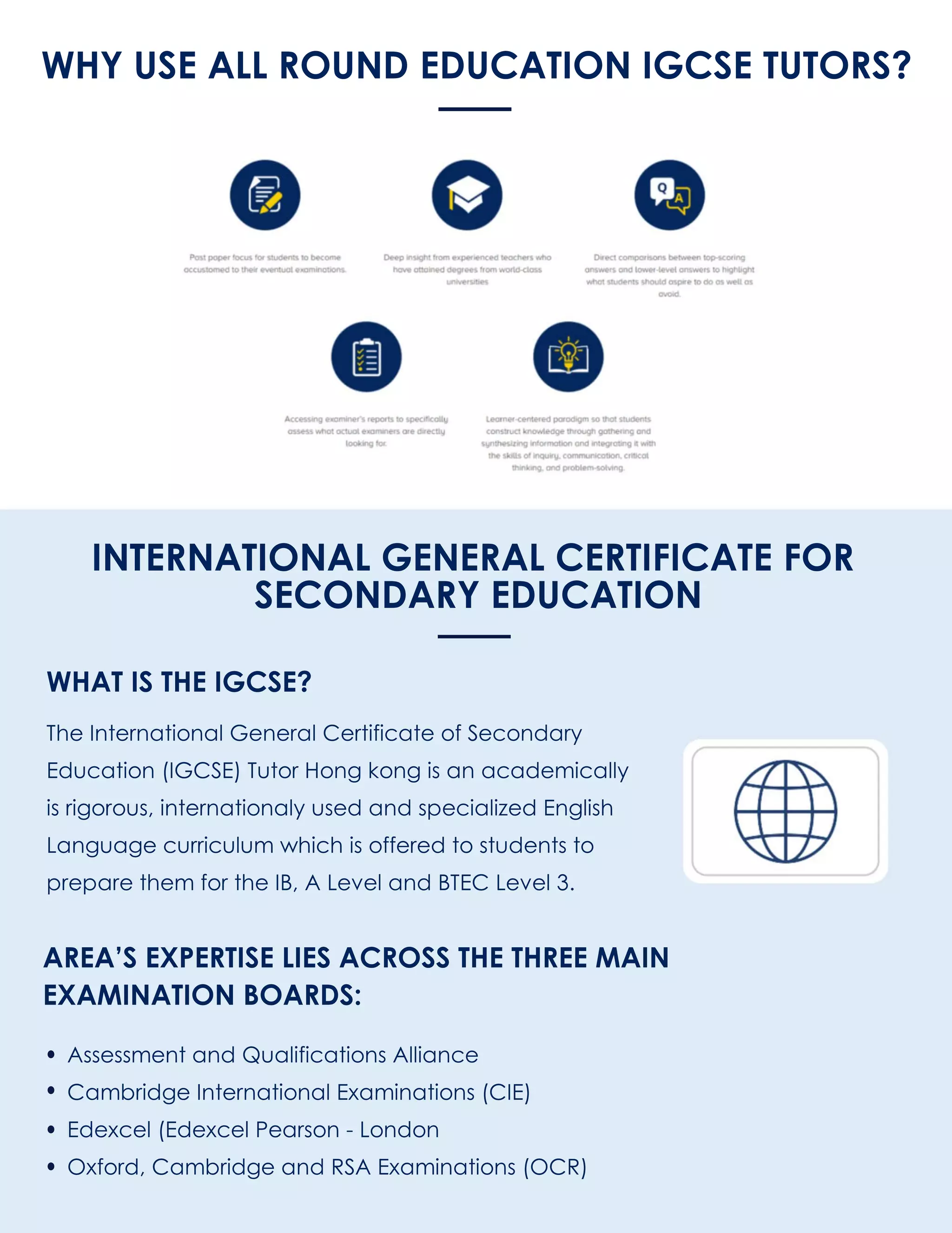 IGCSE Tutor Hong Kong | PDF