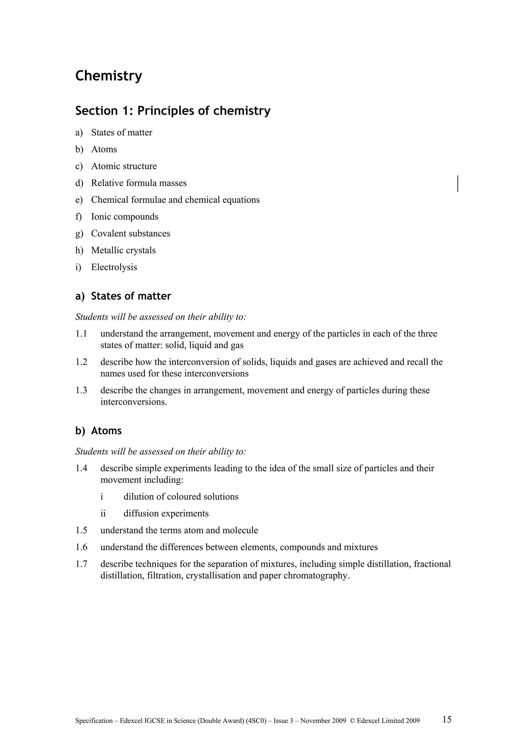 IGCSE Science Double Award Specification | PDF