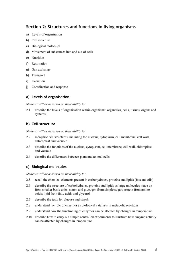 IGCSE Science Double Award Specification | PDF IGCSE Science Double Award Specification | PDF