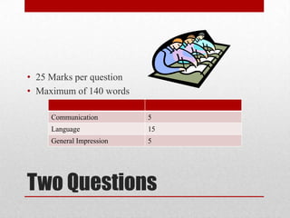 Igcse spanish paper 4 mark scheme | PPT