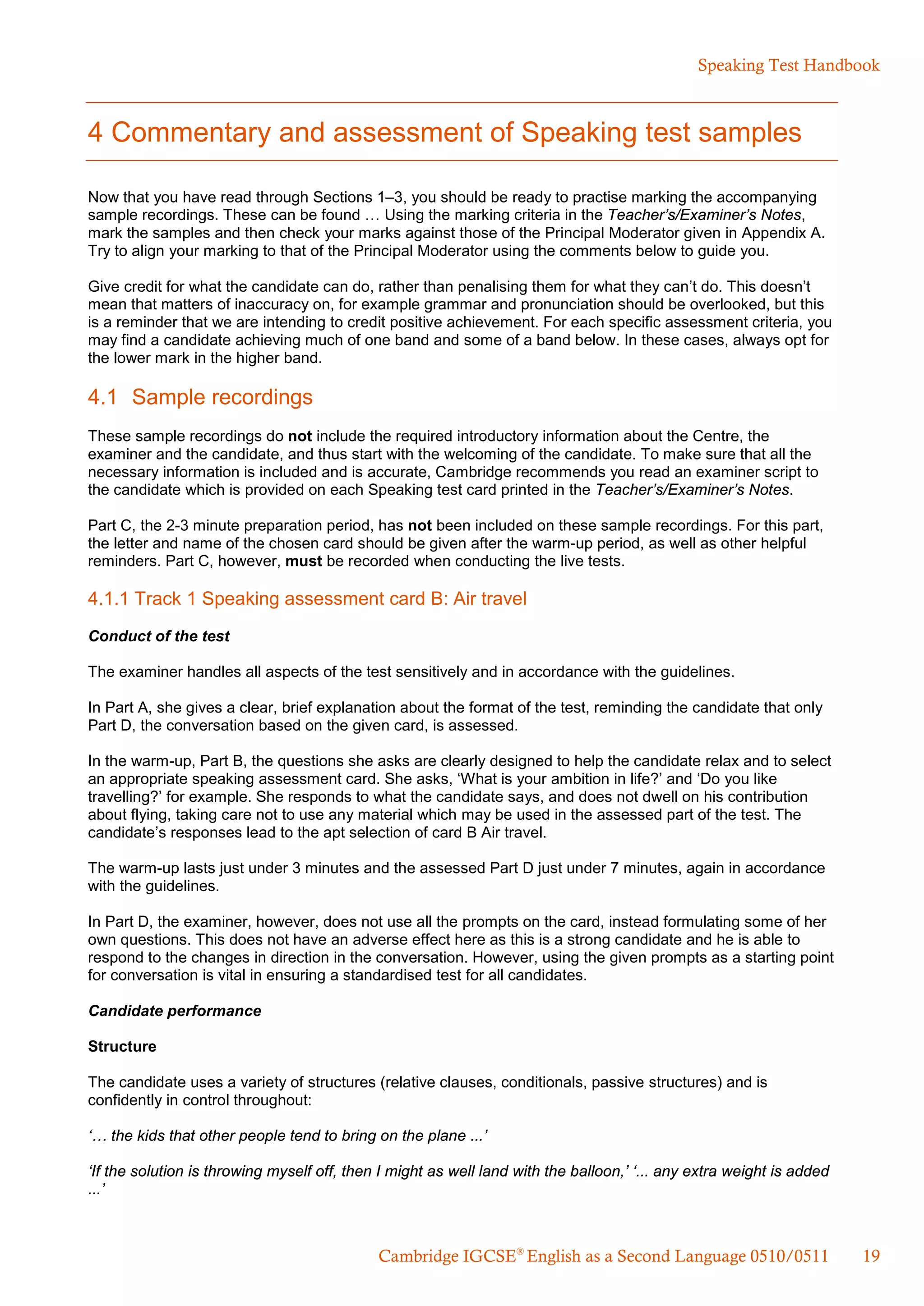 Igcse speaking test3 | PDF