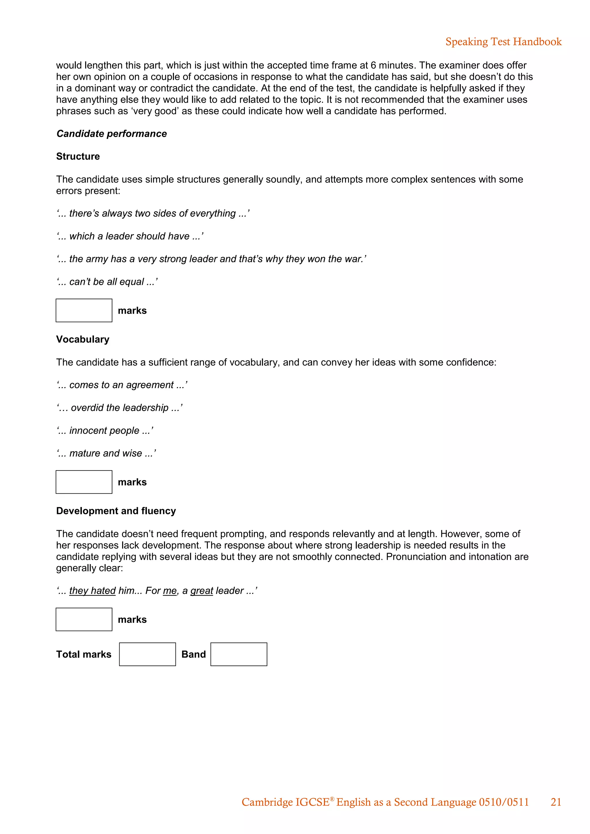 Igcse speaking test3 | PDF