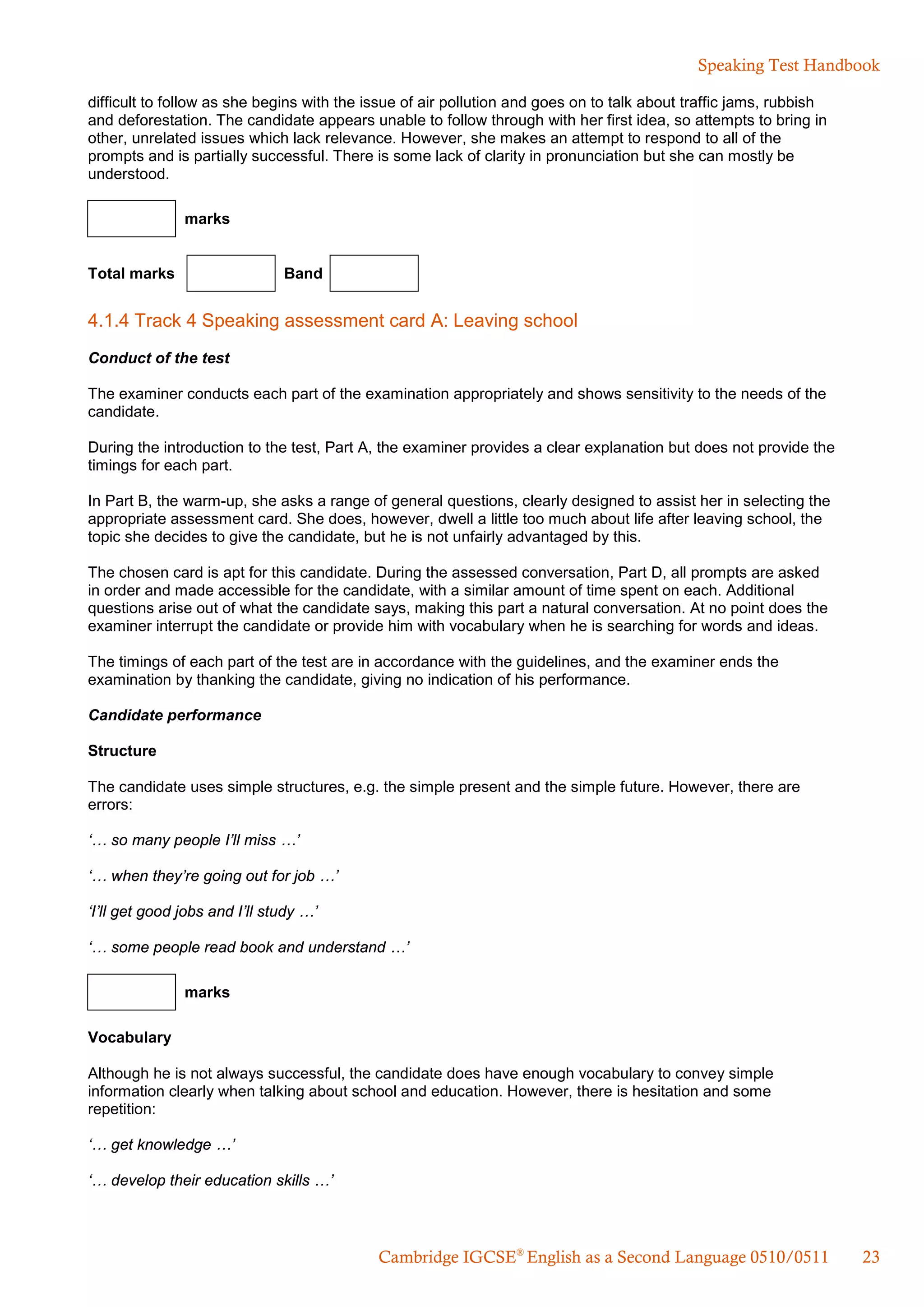 Igcse speaking test3 | PDF