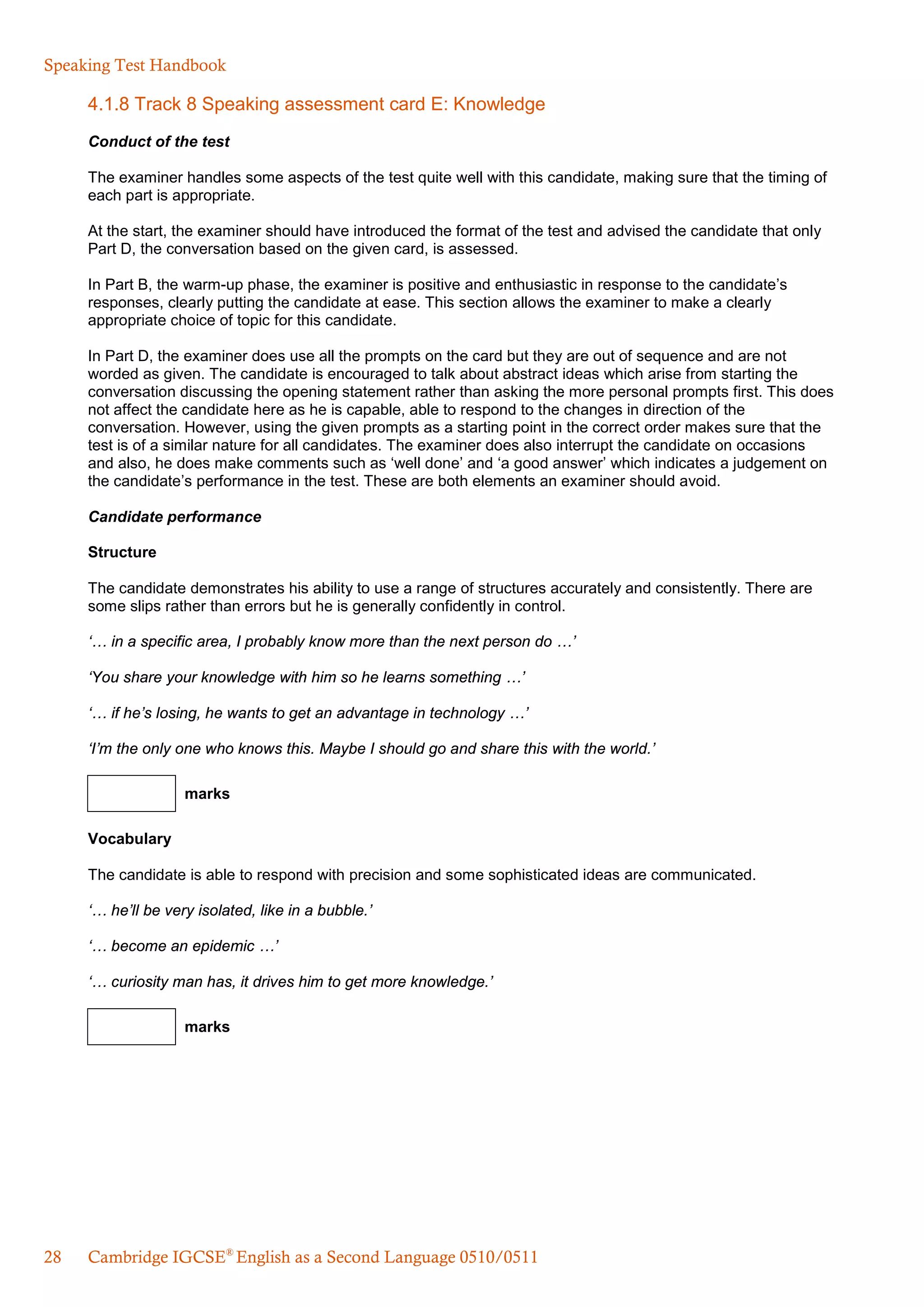 Igcse speaking test3 | PDF