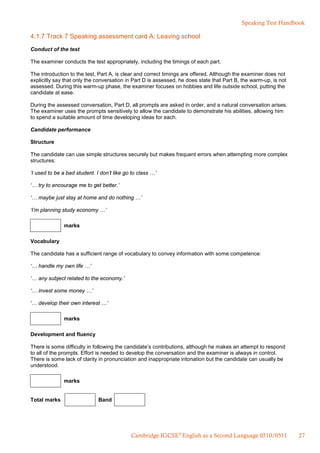 Igcse speaking test3 | PDF