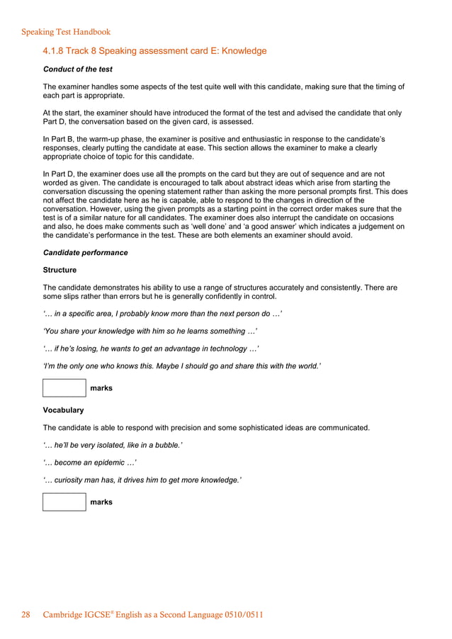 Igcse speaking test3 | PDF