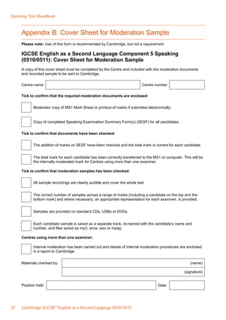 Igcse speaking test3 | PDF
