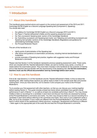 Igcse speaking test3 | PDF