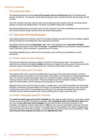 Igcse speaking test3 | PDF