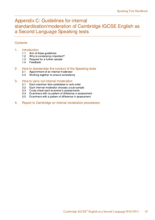 Igcse speaking test3