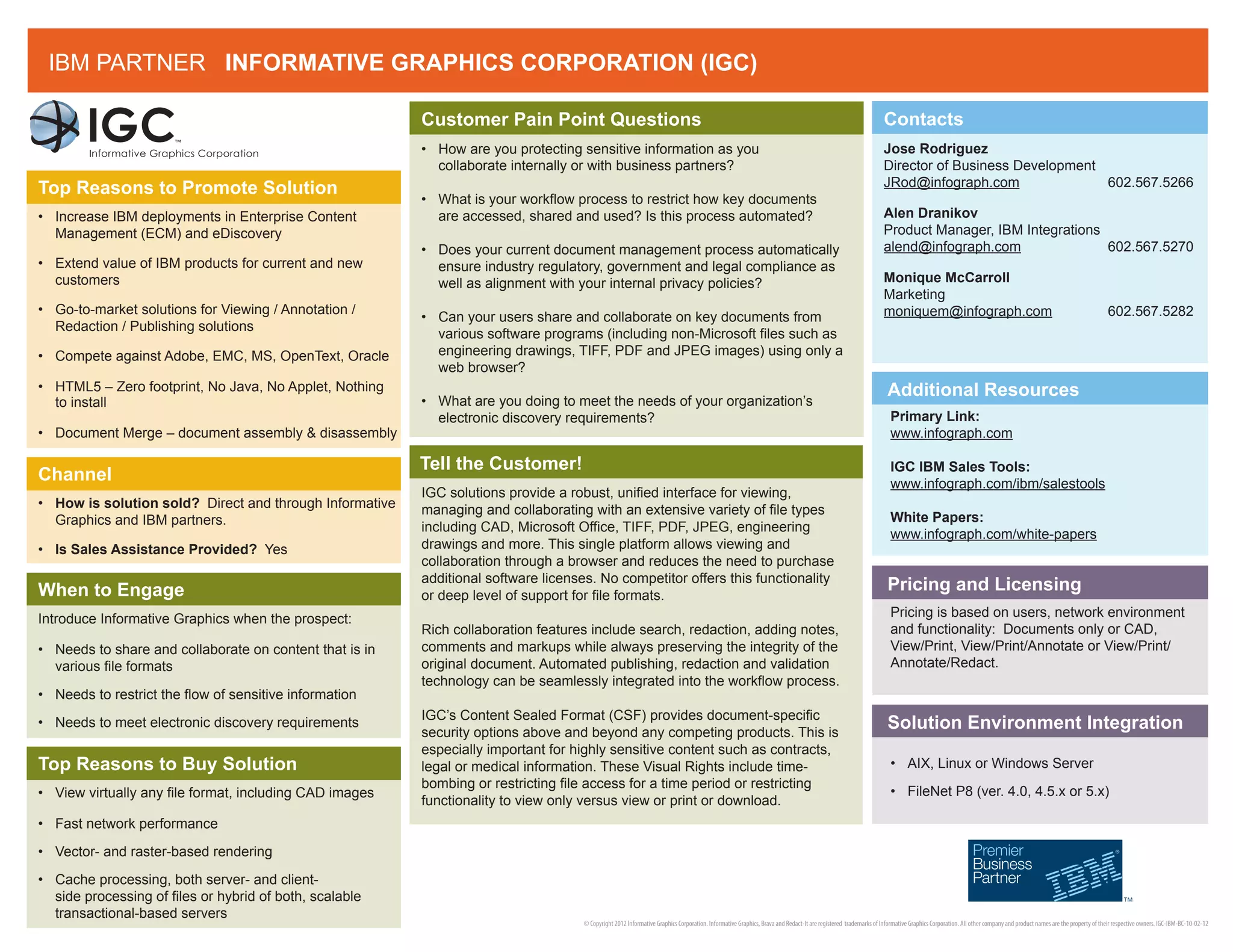 IGC Solutions for IBM ECM | PPT