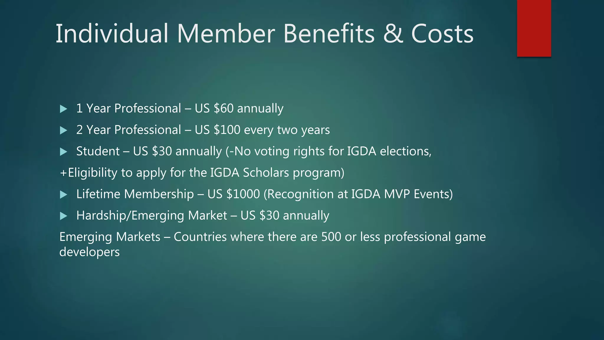 IGDA & AIGA Info and Comparison | PPT