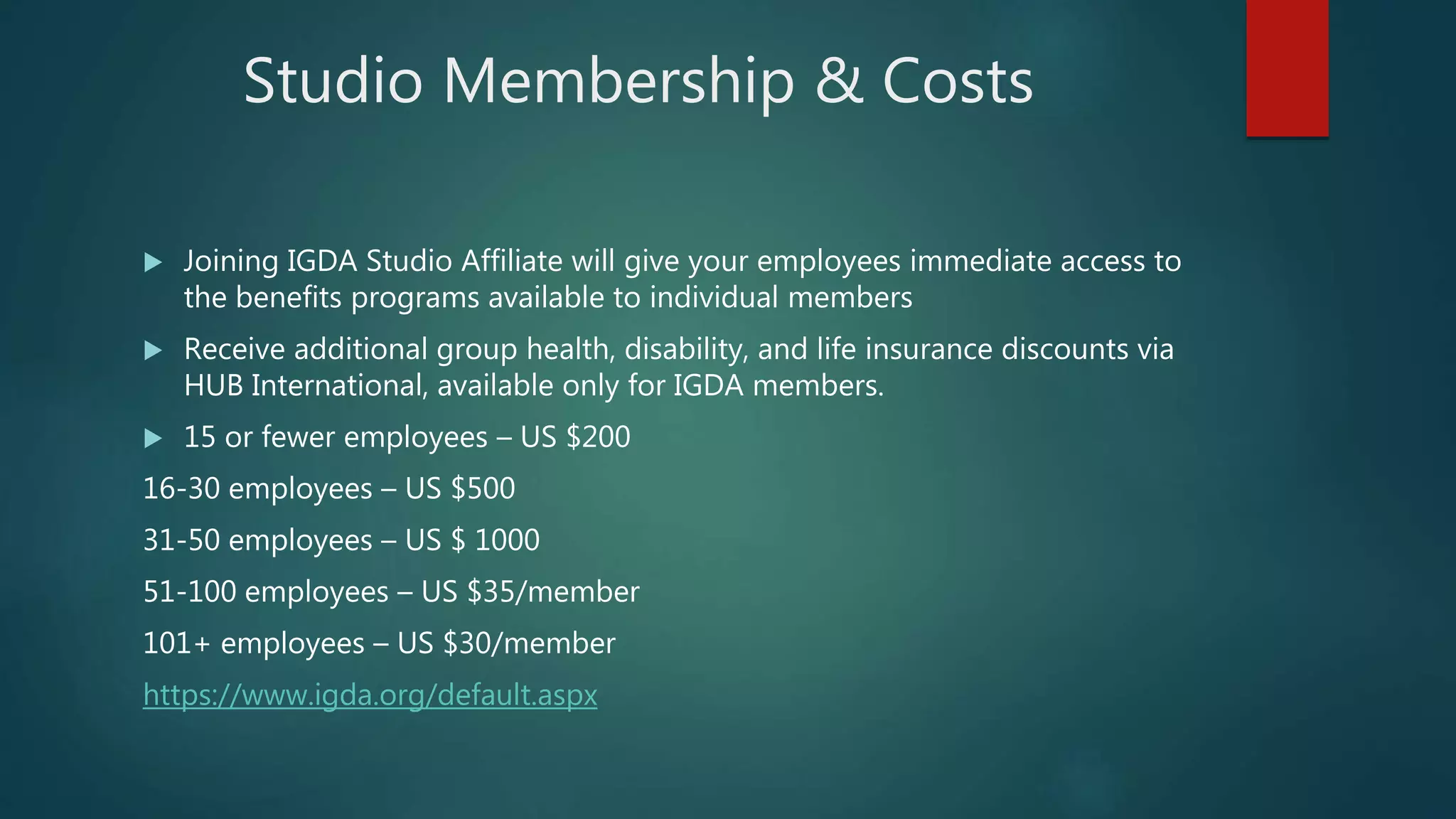 IGDA & AIGA Info and Comparison | PPT