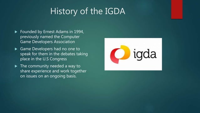 IGDA & AIGA Info and Comparison | PPT
