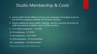 IGDA & AIGA Info and Comparison | PPT