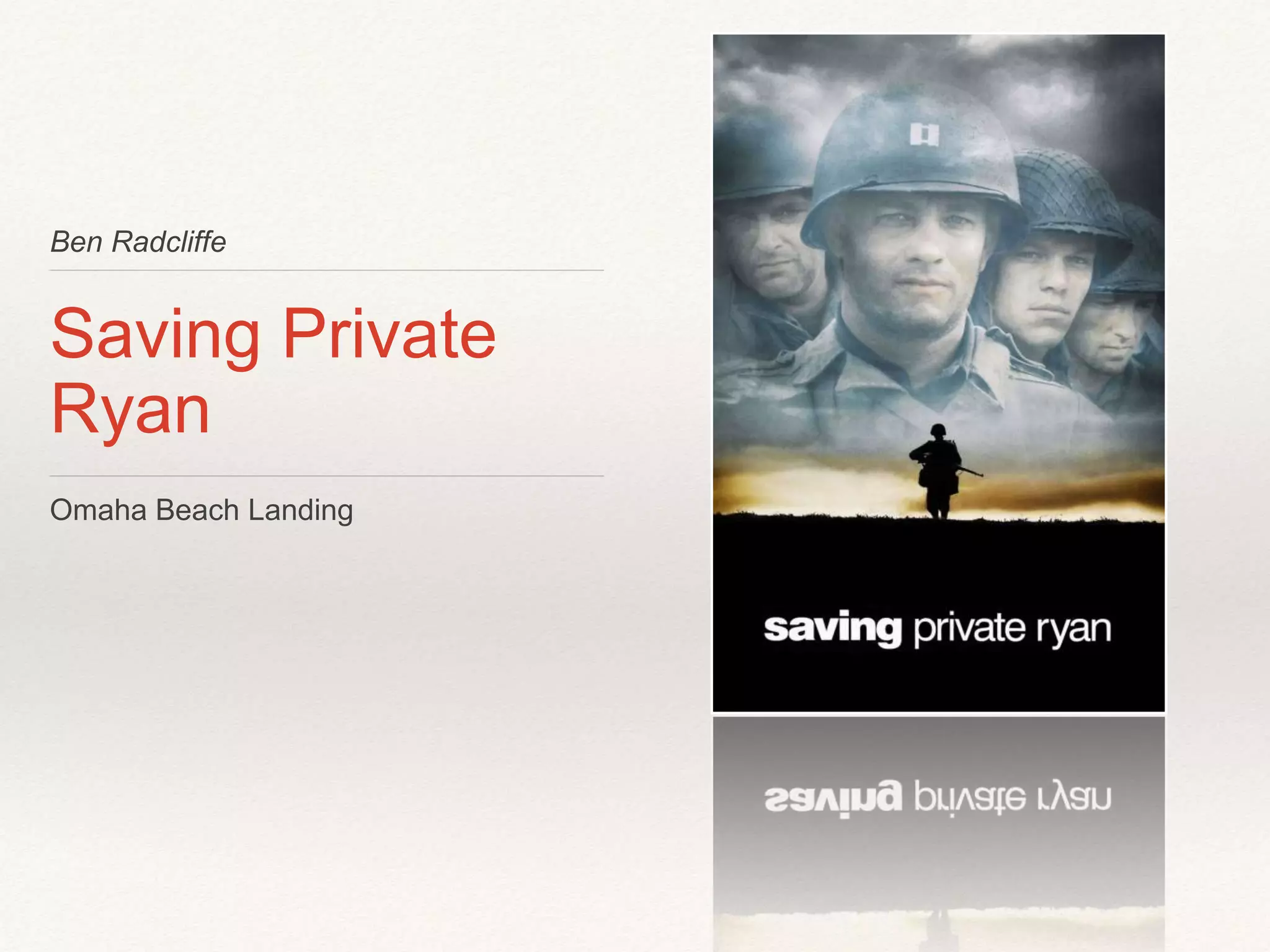 Saving private ryan - presentation | PPTX