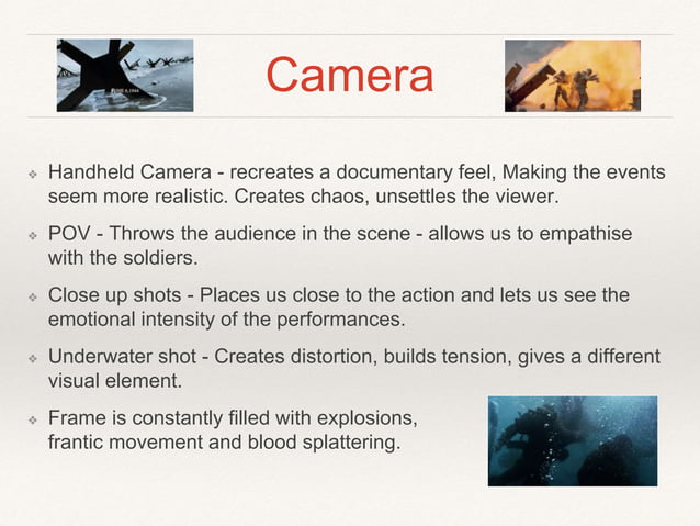 Saving private ryan - presentation | PPTX | Cameras and Camcorders | Consumer Electronics