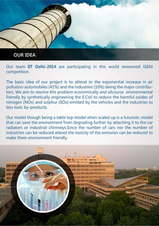 iGEM IIT Delhi 2014 brochure | PDF