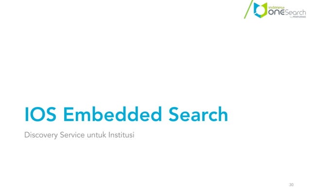 Indonesia OneSearch: Empowering Discovery and Innovation | PDF