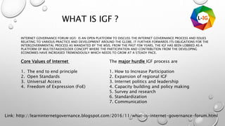 IGF and its process | PPT