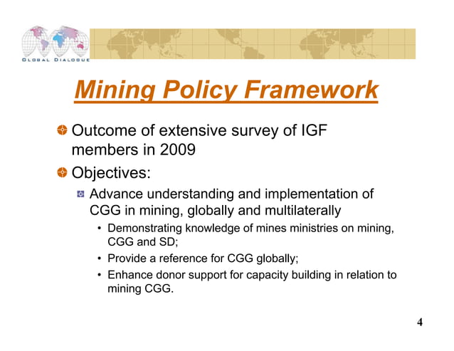 Igf presentation | PDF | Business | Business and Finance