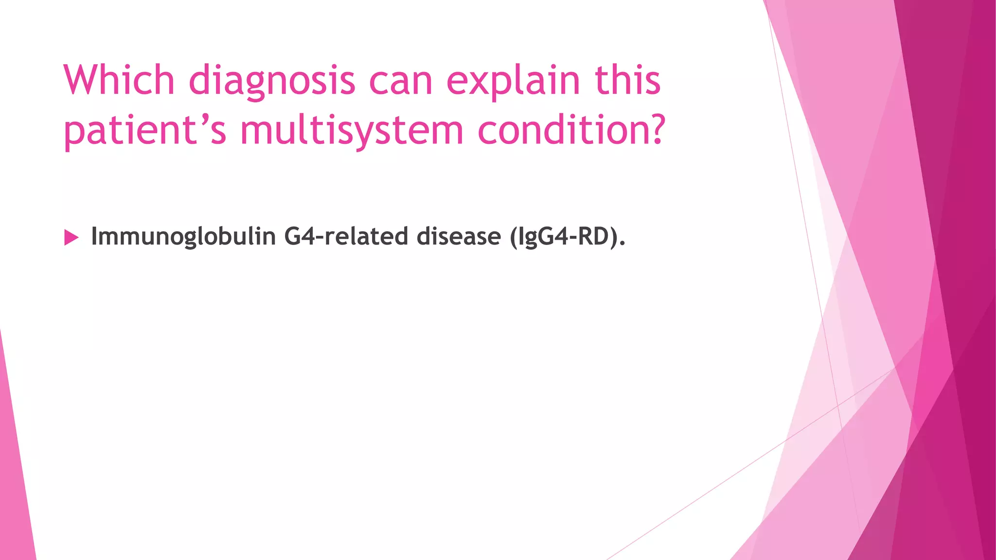 Ig g4 related disease | PDF